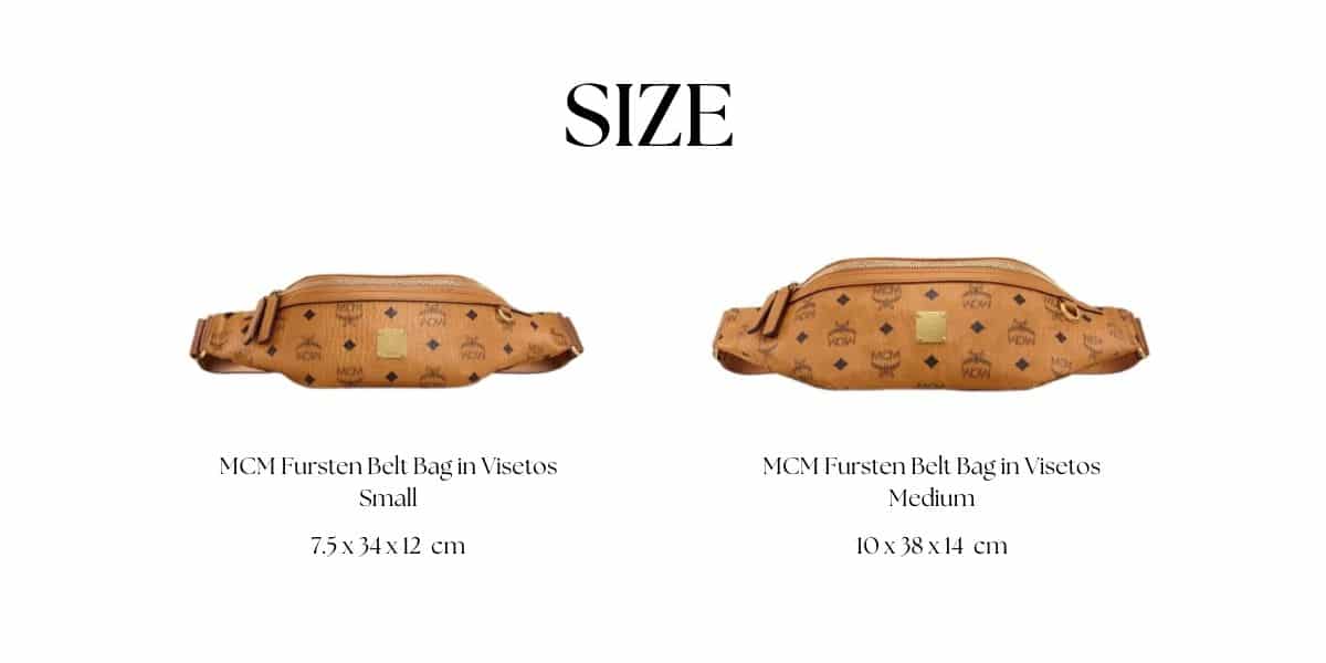 MCM Fursten Belt Bag in Visetos - Napatra Brandname